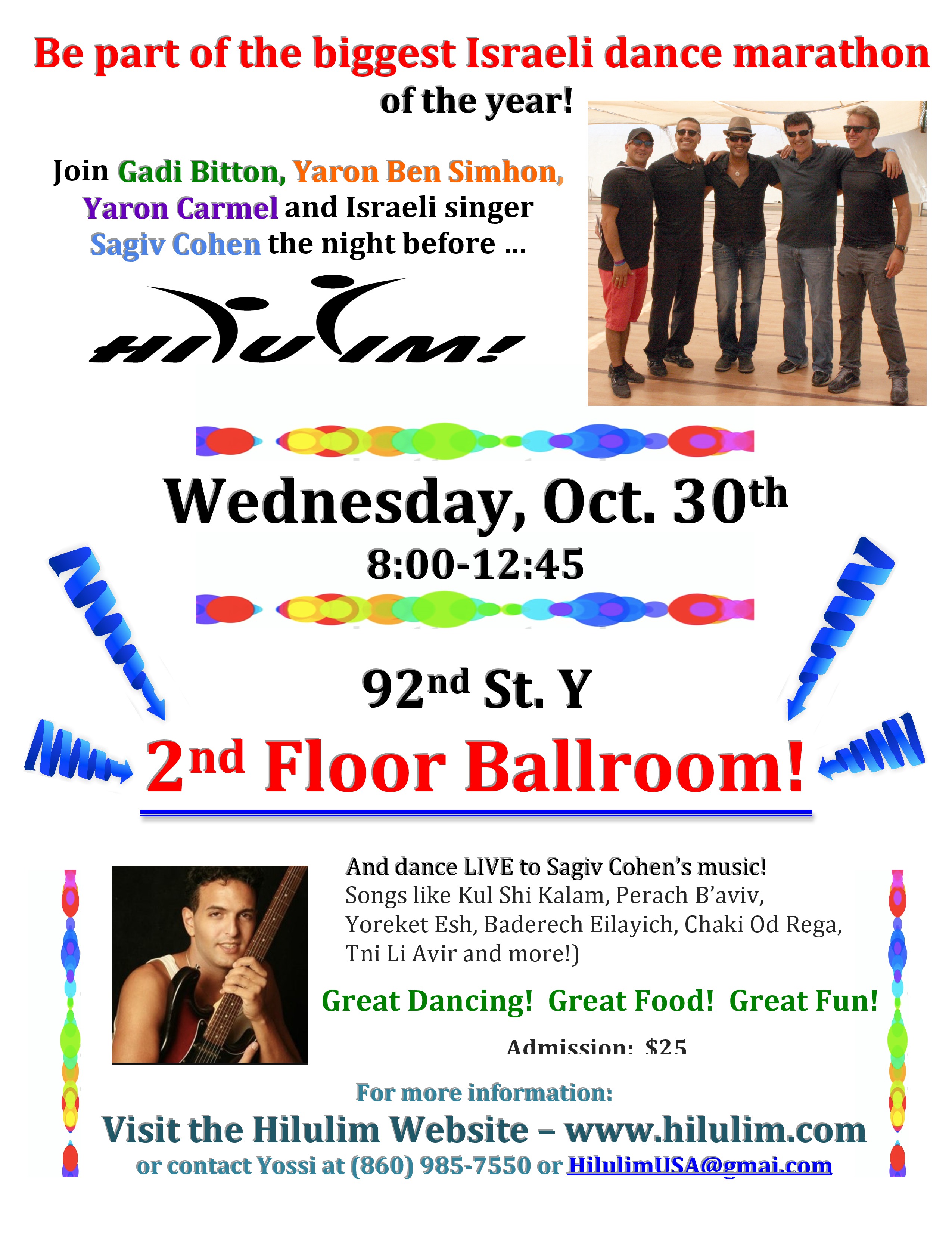 Be part of the biggest Israeli dance party of the year – October 30th ...